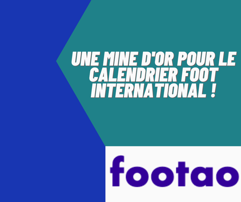 Footao : programme TV match de foot.
